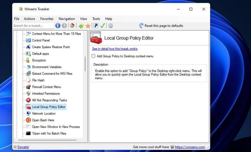 How to Create Local Group Policy Editor Shortcuts in Windows 11
