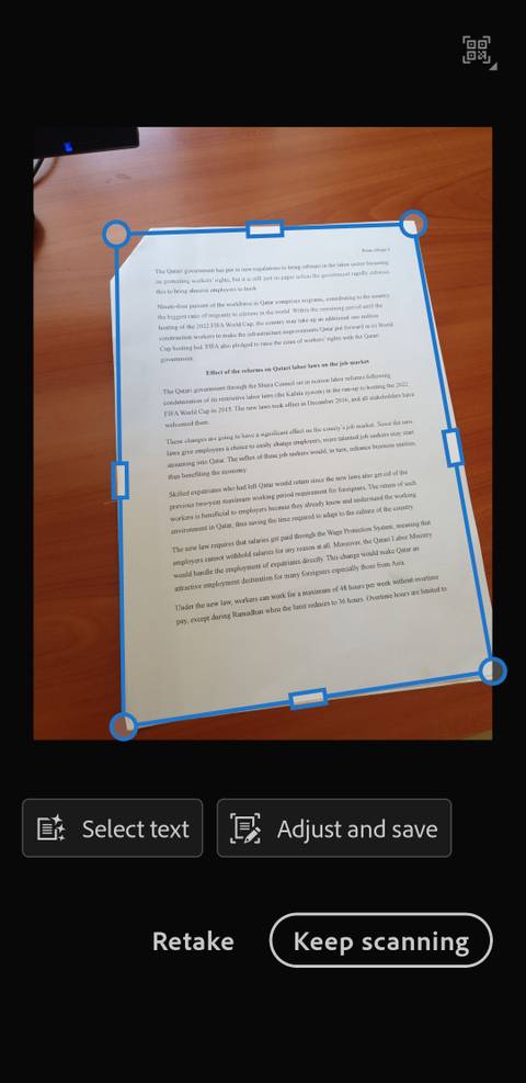 How to Scan Documents Using Adobe Scan