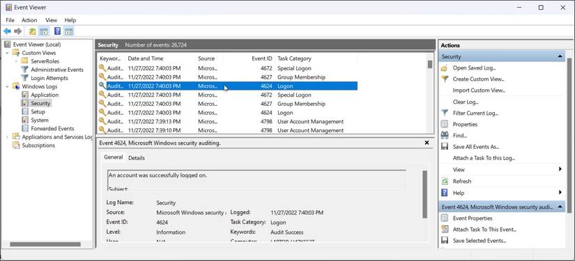 How to Check Successful or Failed Login Attempts on Your Windows Computer
