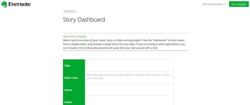 The 12 Best Free Evernote Templates for Creative Writers