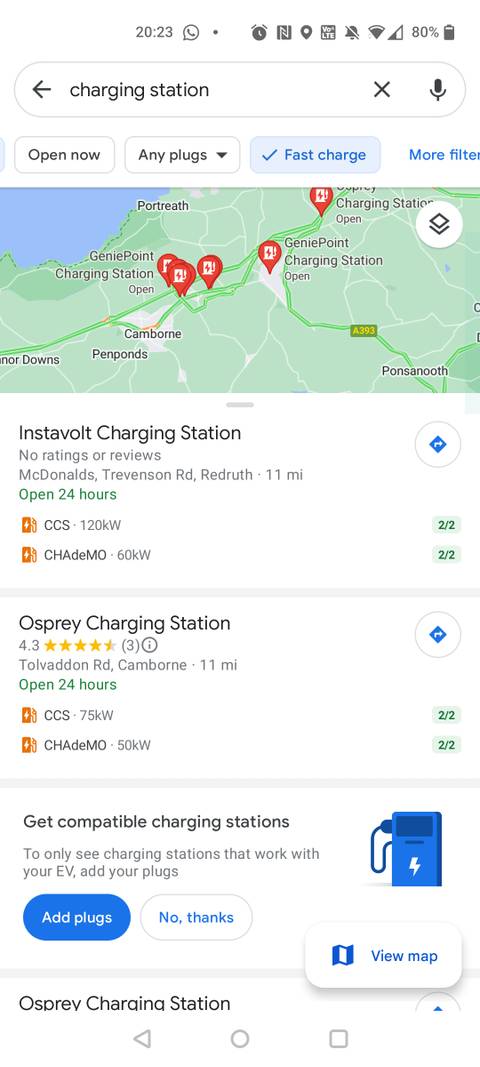 This New Google Maps Feature Guides You to the Fastest EV Charging Points
