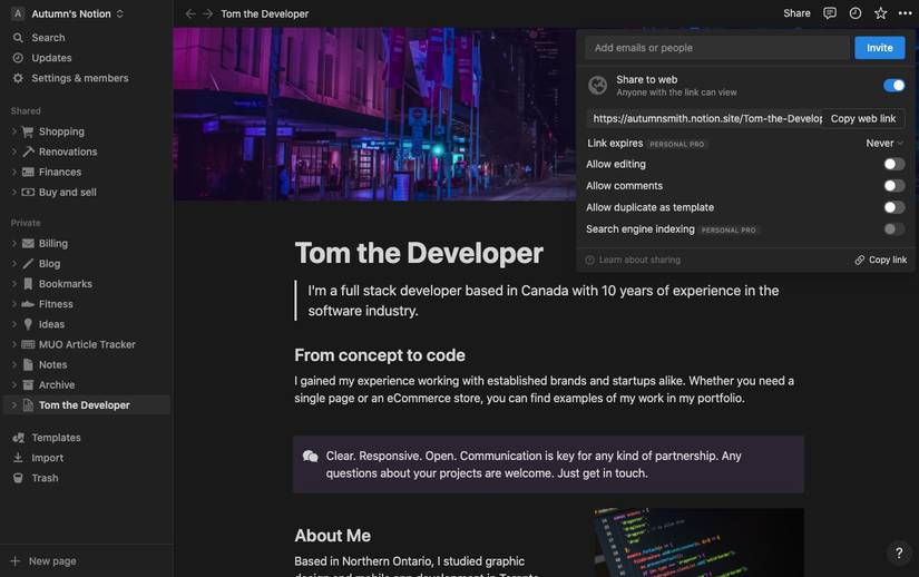 How to Create a No-Code Webpage in Notion: A Step-by-Step Guide