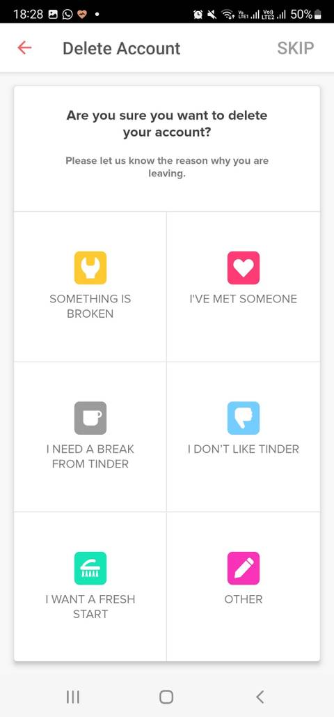 How to Delete Tinder Once and for All