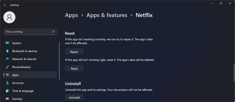 How to Fix the Netflix App When It Stops Working in Windows