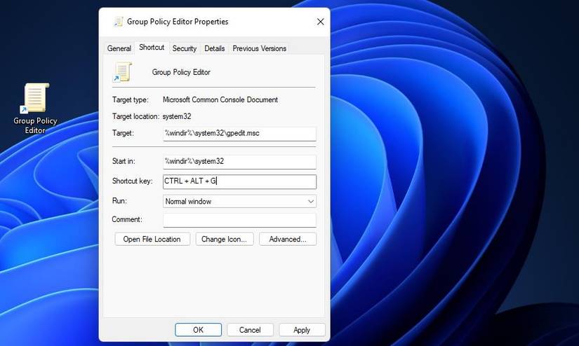 How to Create Local Group Policy Editor Shortcuts in Windows 11