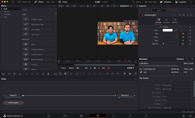 An Introduction to DaVinci Resolve’s Tab Layout