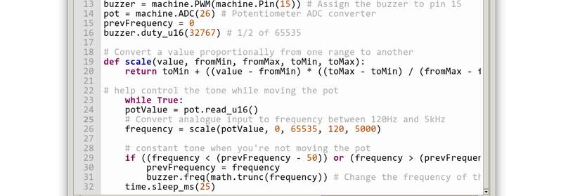 Command a Buzzer Tone With the Raspberry Pi Pico