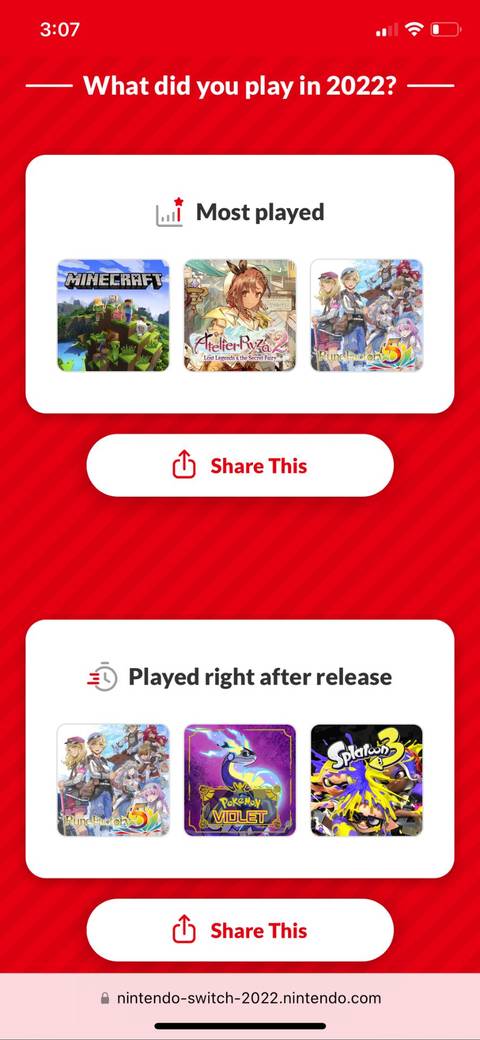 How to See Your Nintendo 2022 Year in Review