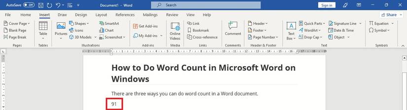How to Do a Word Count in Microsoft Word