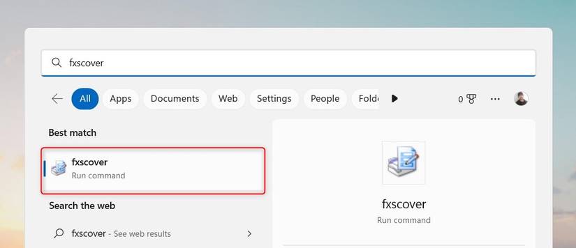 How to Open the Fax Cover Page Editor in Windows 11
