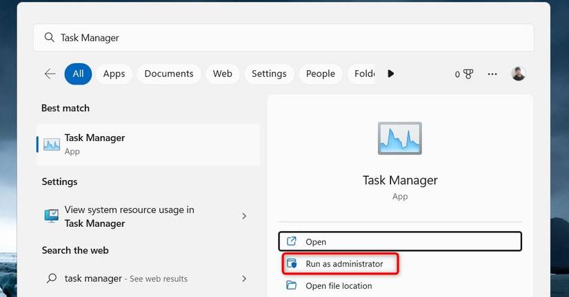 How to Run Task Manager as an Administrator in Windows 11