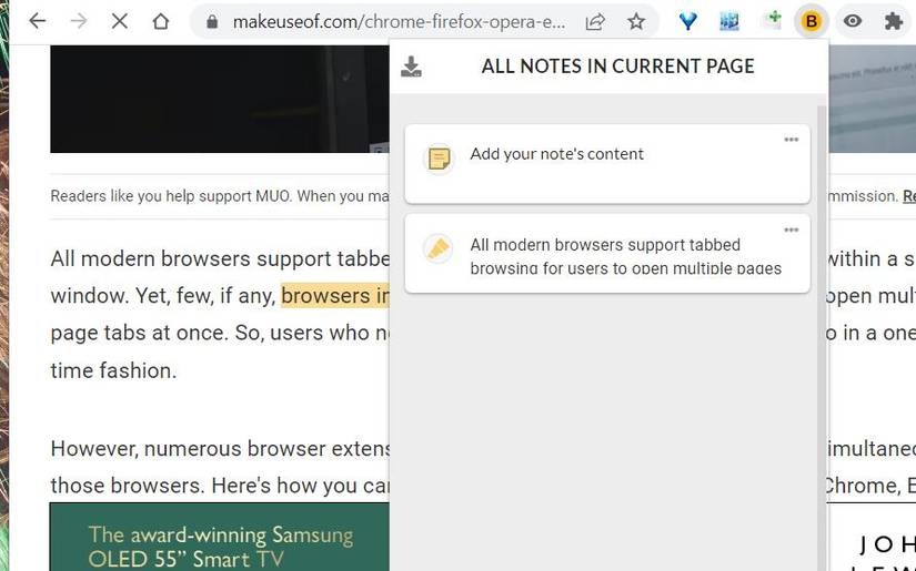 How to Add Sticky Notes to Webpages in Google Chrome and Firefox