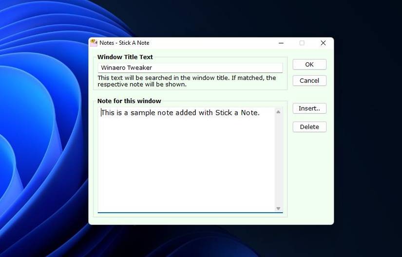 How to Stick Notes to App Windows in Windows 11/10
