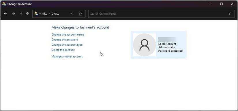 How to Change an Account Password in Windows 11