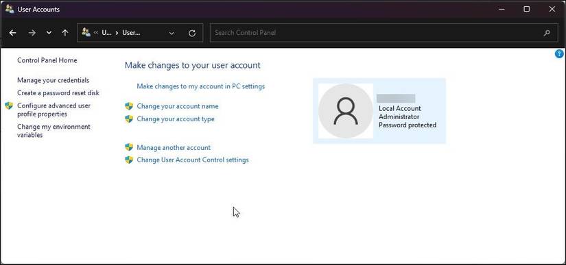 How to Change an Account Password in Windows 11
