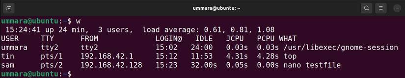 How to List Current Logged-In Users on Linux