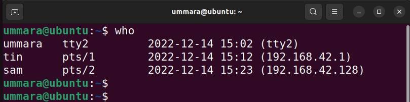 How to List Current Logged-In Users on Linux