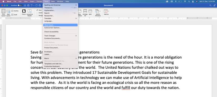 How to Do a Word Count in Microsoft Word