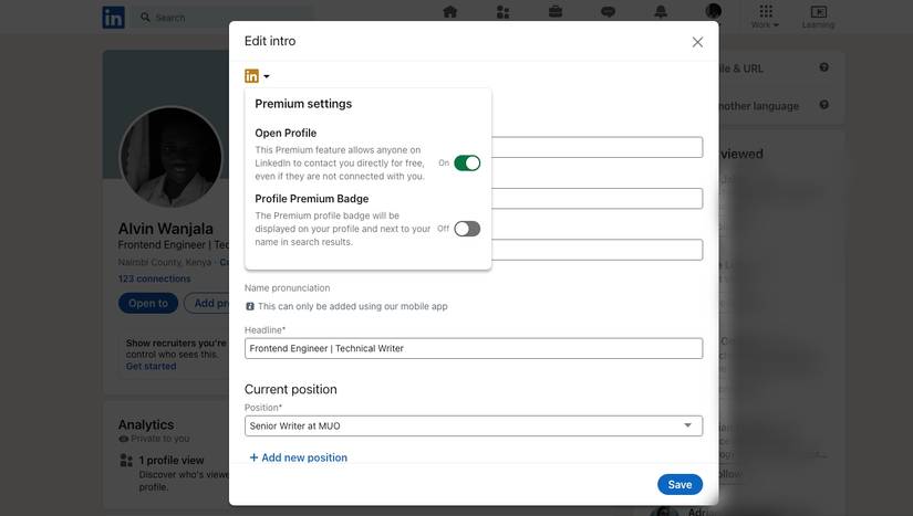 How to Show or Hide Your LinkedIn Premium Badge