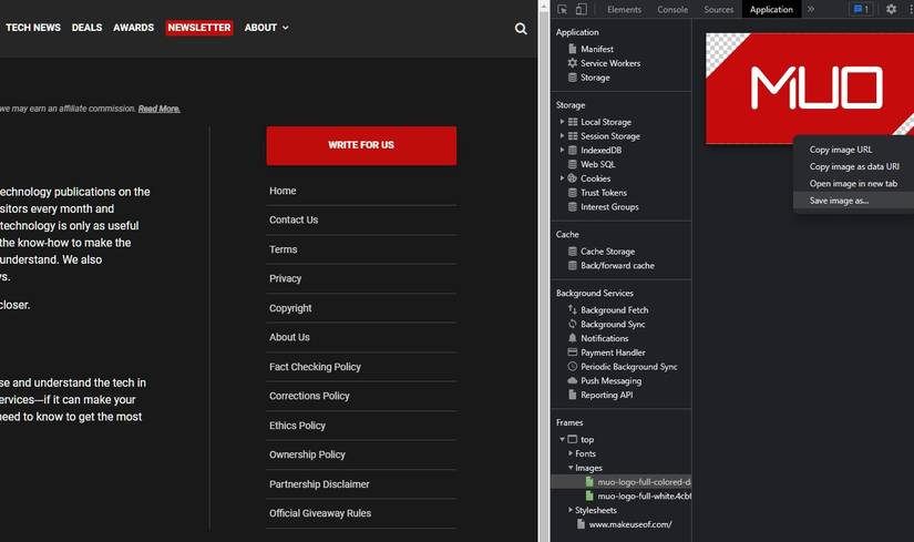 How to Save a Webpage Image When Right-Clicking Won't Work