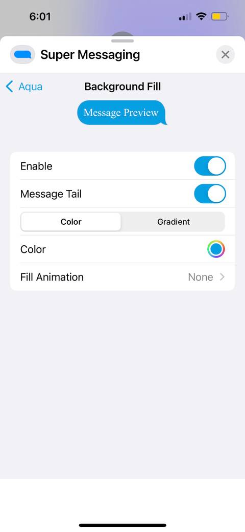 iphone text bubble color