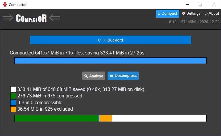 How to Reduce Your Software's Storage Usage With Compactor for Windows