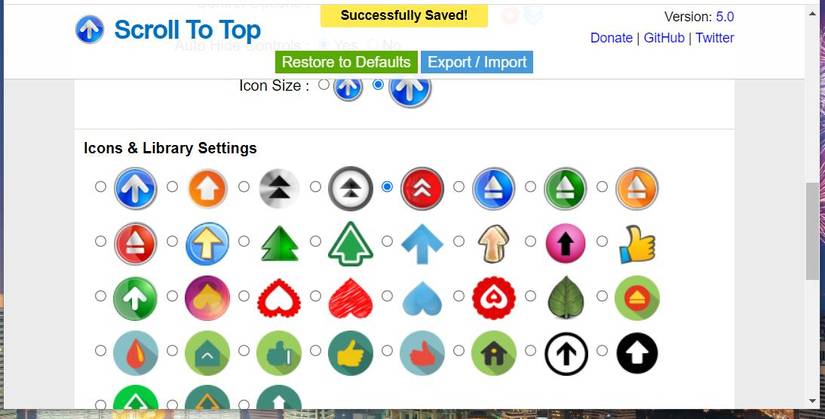 How to Add a Scroll to Top Button to Chrome, Firefox, Edge, and Opera
