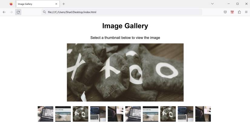 How to Create a Simple Image Gallery Using HTML, CSS, and JavaScript