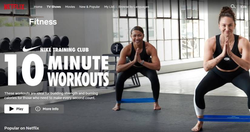 The Best At-Home Workouts From Netflix Fitness and Nike Training Club
