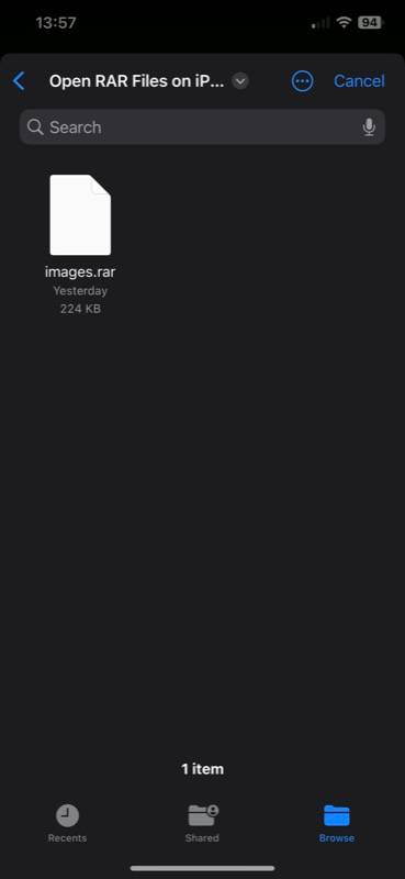 How to Open RAR Files on an iPhone