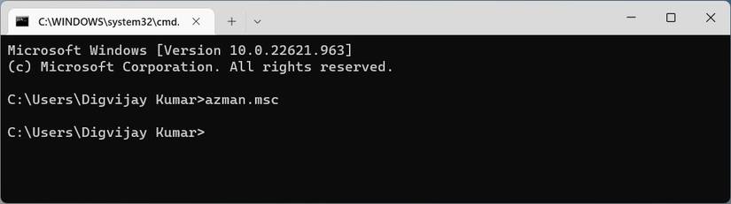 How to Open the Authorization Manager in Windows 11