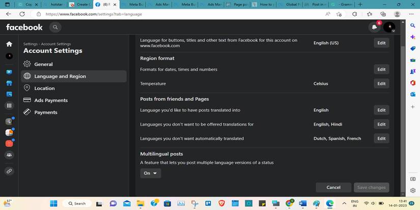 How to Post In Multiple Languages on Facebook