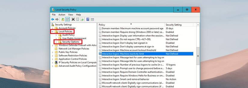 How to Set a Custom Inactivity Lock Time on Windows