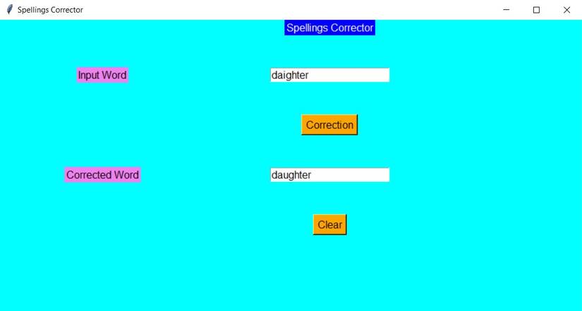 Correct Your Spellings Using Python