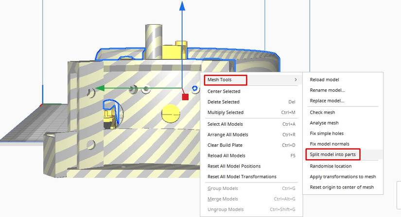 How to Split an Object Into Multiple Parts in Cura