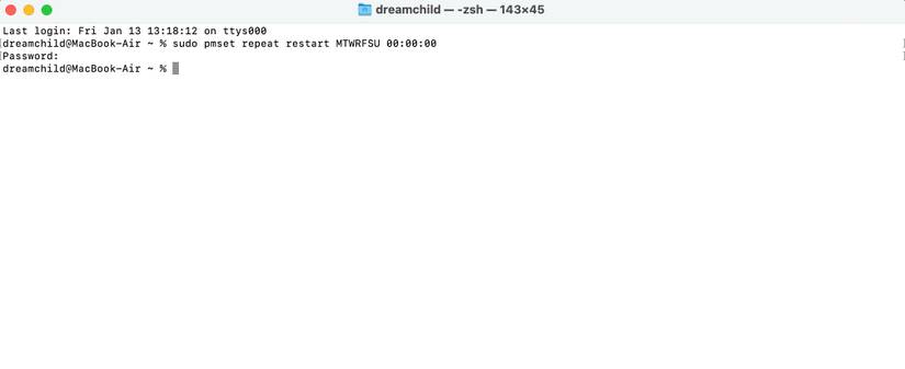 How to Schedule a Startup, Shutdown, and Restart in macOS Ventura
