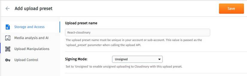 How to Host Image Files on Cloudinary in a React Application