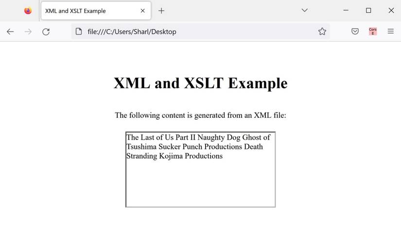 How to Use XSLT to Display XML Data on an HTML Webpage