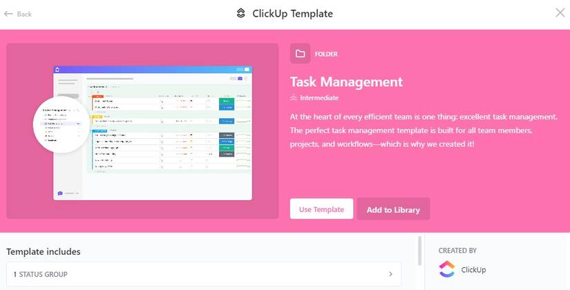 How to Find and Add Templates to Your ClickUp