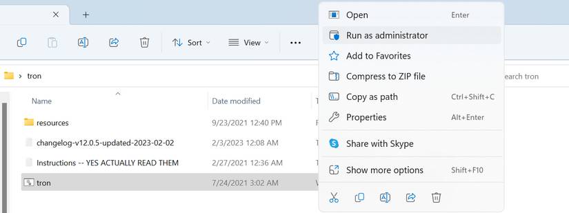 Make Your Old Windows PC Usable Again With Tron Script