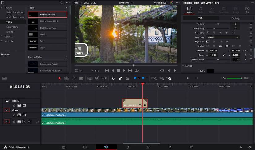 How to Create an Animated Lower Third in DaVinci Resolve