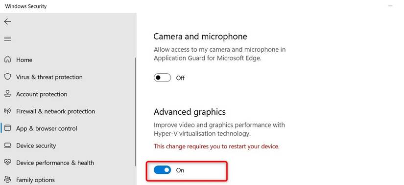 How to Enable Advanced Graphics in Application Guard for Edge in Windows 11