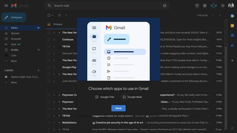 How to Remove Chat and Meet From the Gmail Sidebar
