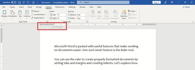 How to Use the Ruler in Microsoft Word