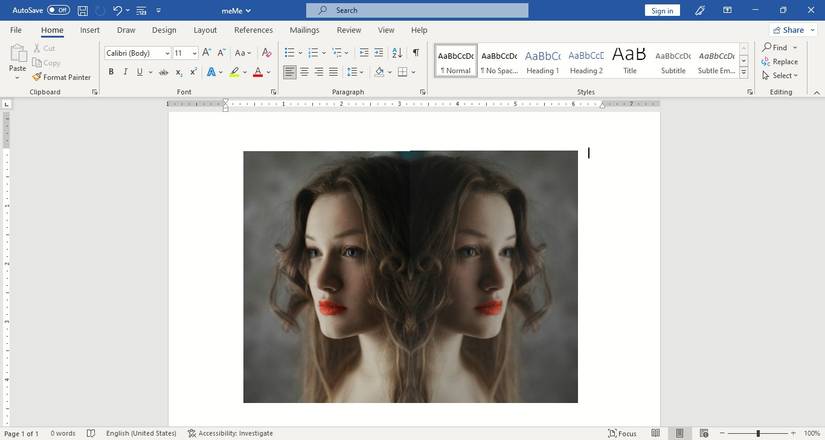 How to Mirror an Image Using Microsoft Word