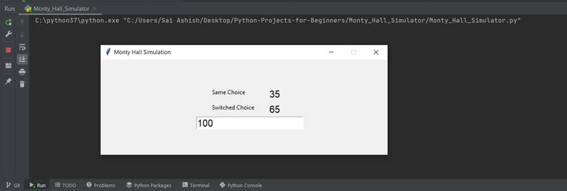 Simulate the Monty Hall Problem Using Python