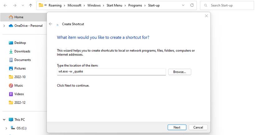 How to Open and Use the Windows Terminal in Quake Mode