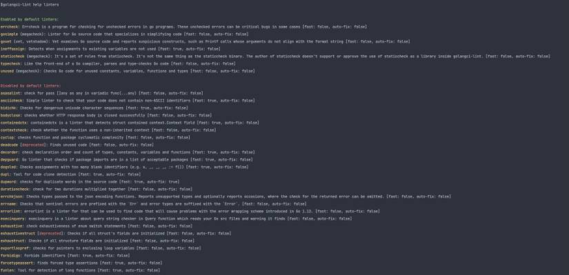 Lint Your Go Programs With the GolangCI Lint Package