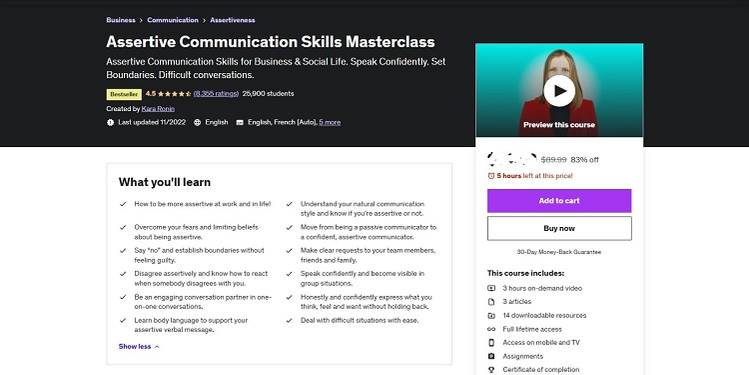 The Top 5 Assertiveness Training Courses Online