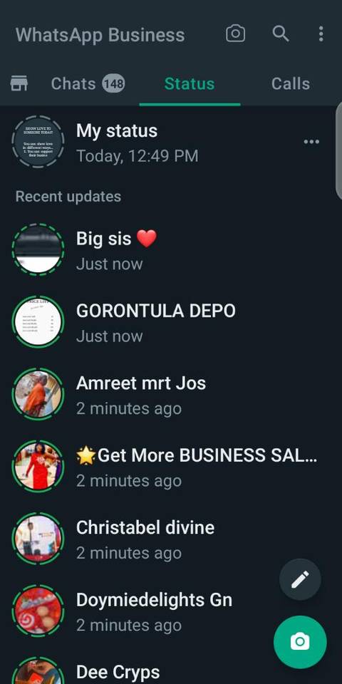 How to Post a WhatsApp Audio Status